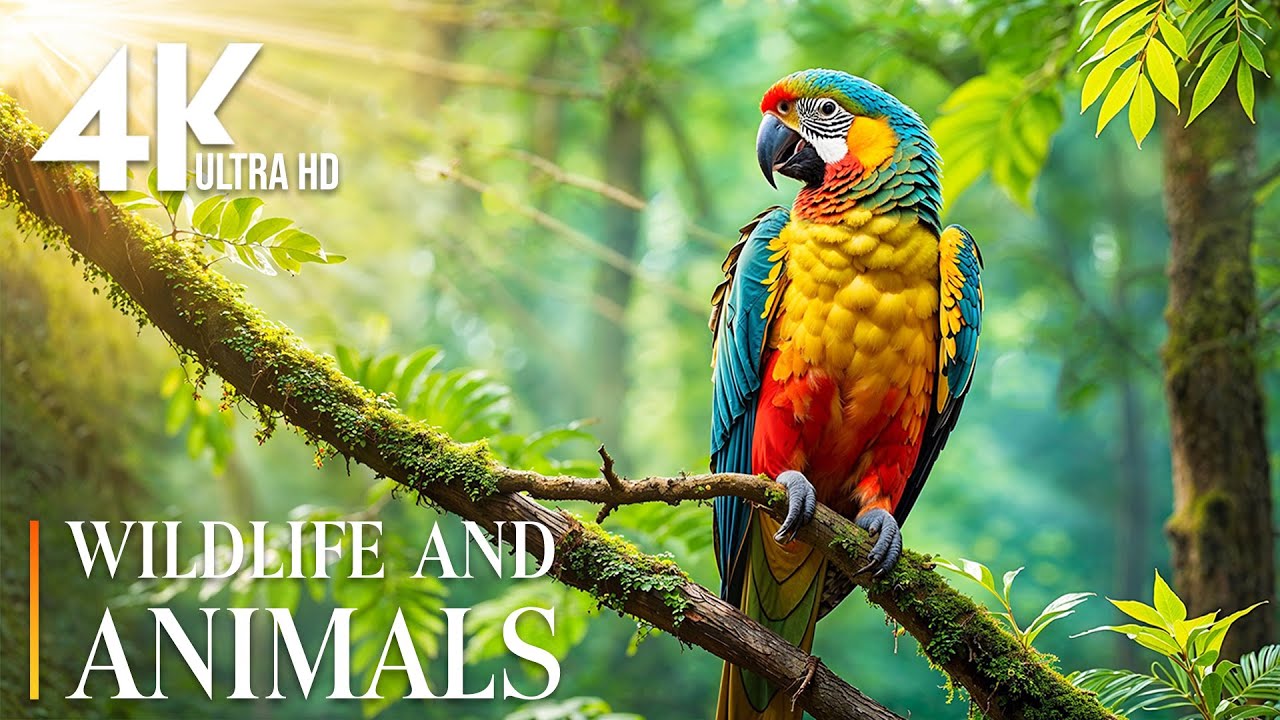 Animals On The Planet 4K🌿Explore the beautiful majesty of wildlife with ...