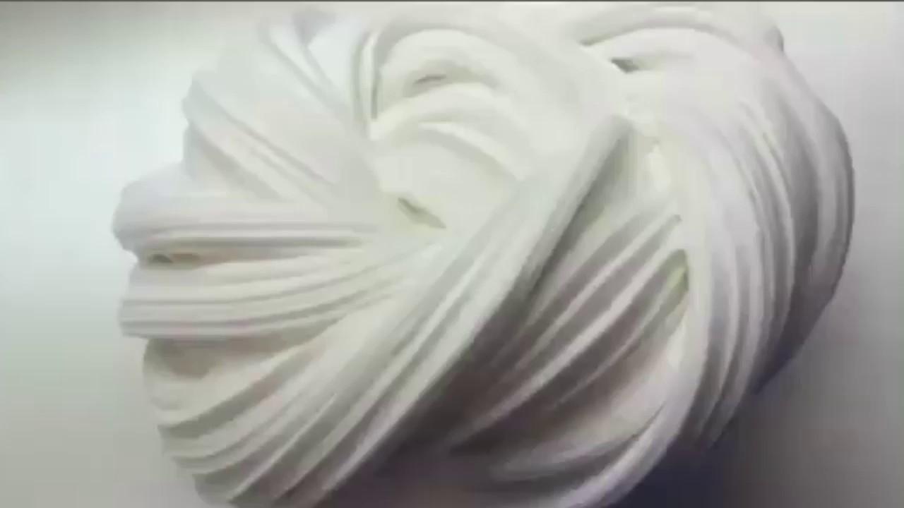 Slime ASMR- Fluffy White Slime Video - YouTube