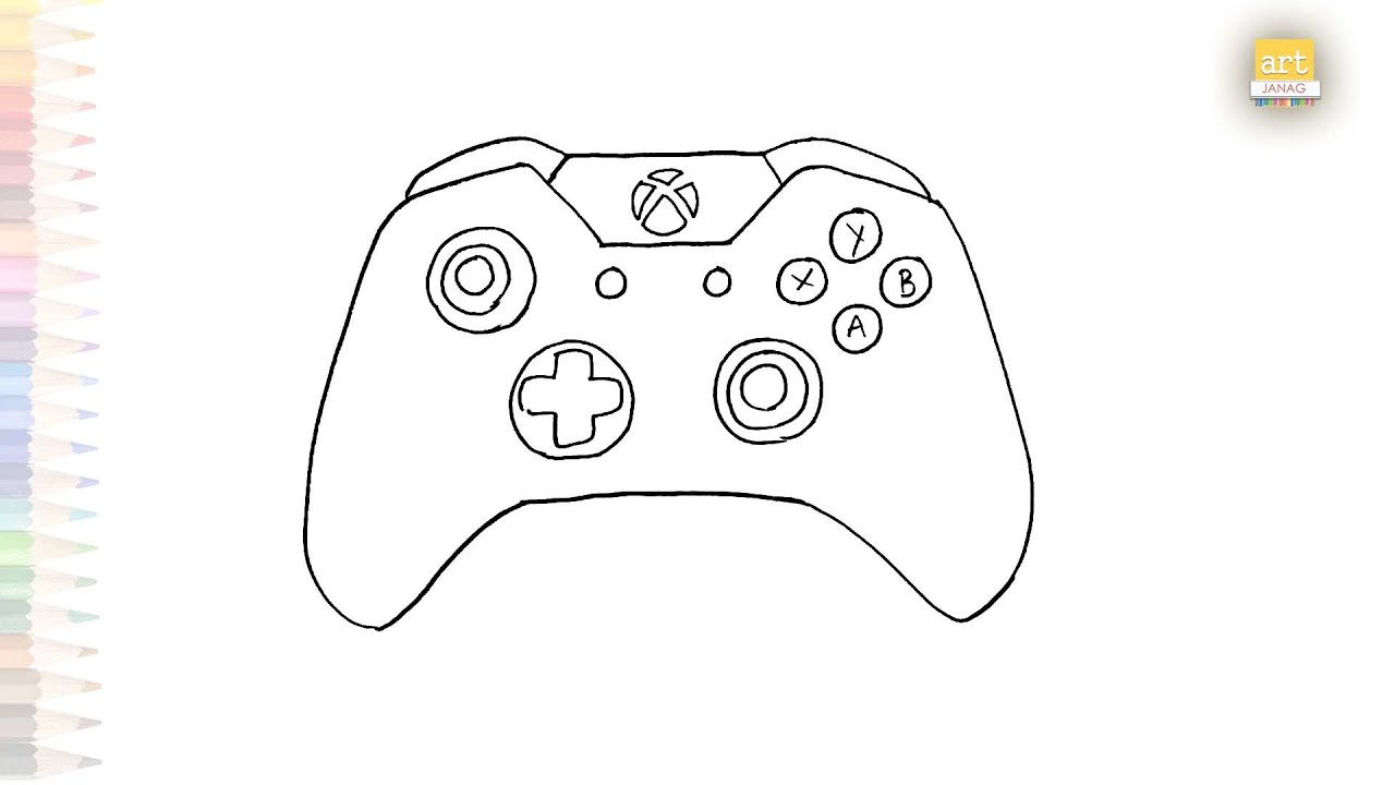 Xbox One Controller Drawing Video Game Controller Pad Drawing How Xbox One Controller Drawing Video Game Controller Pad Drawing How