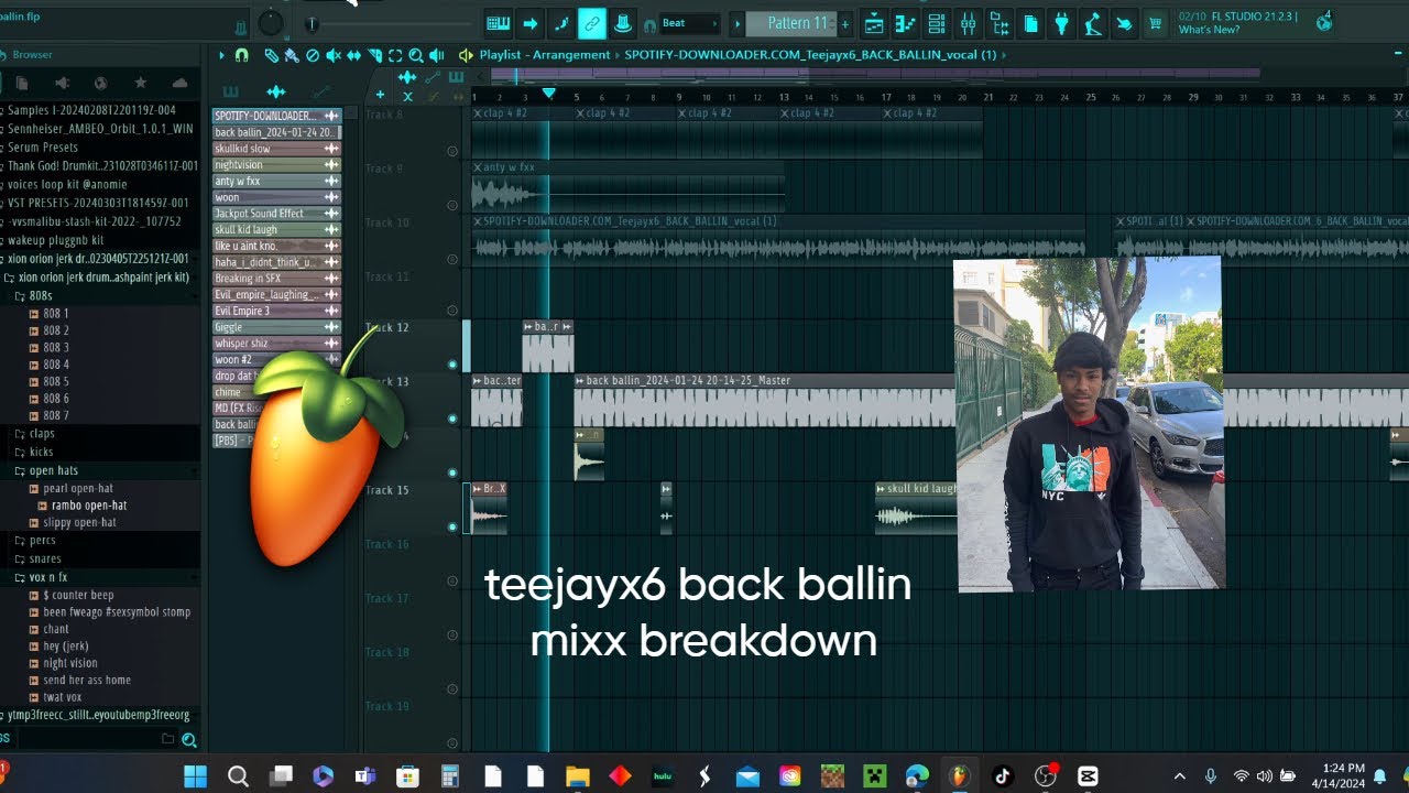 How I made the Teejayx6 Back Ballin mixx/mixx tutorial (FL STUDIO ...