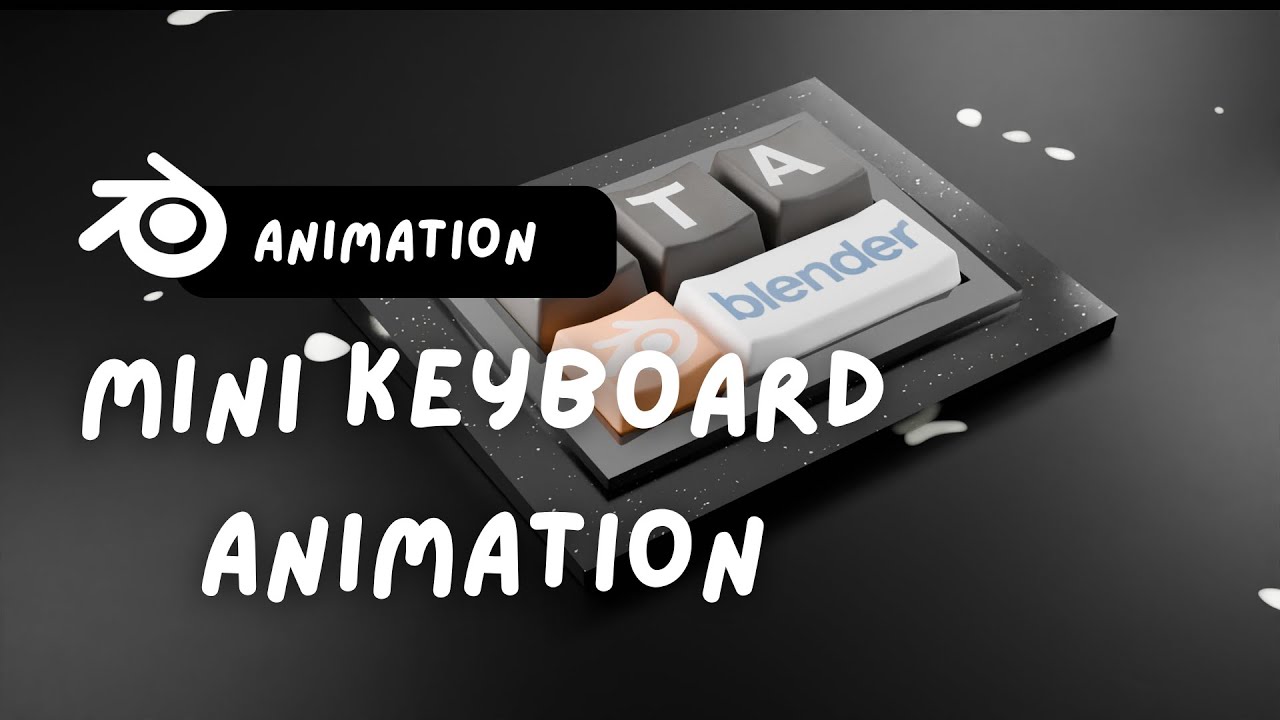 The Art of 3D Mini Keyboard Animation - YouTube