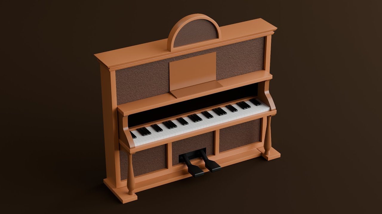 How to Model Piano in Blender - YouTube