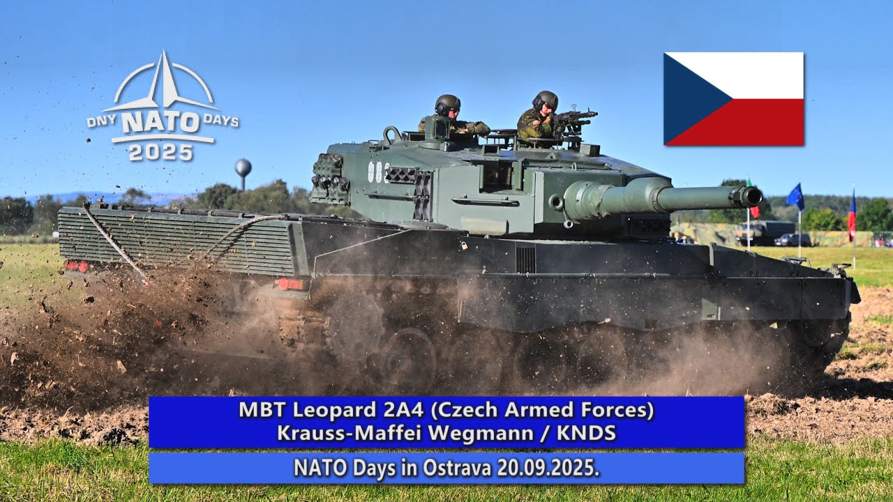 🇨🇿MBT Leopard 2A4 (Czech Armed Forces)_NATO Days 🇨🇿Ostrava 20.09.2025 ...