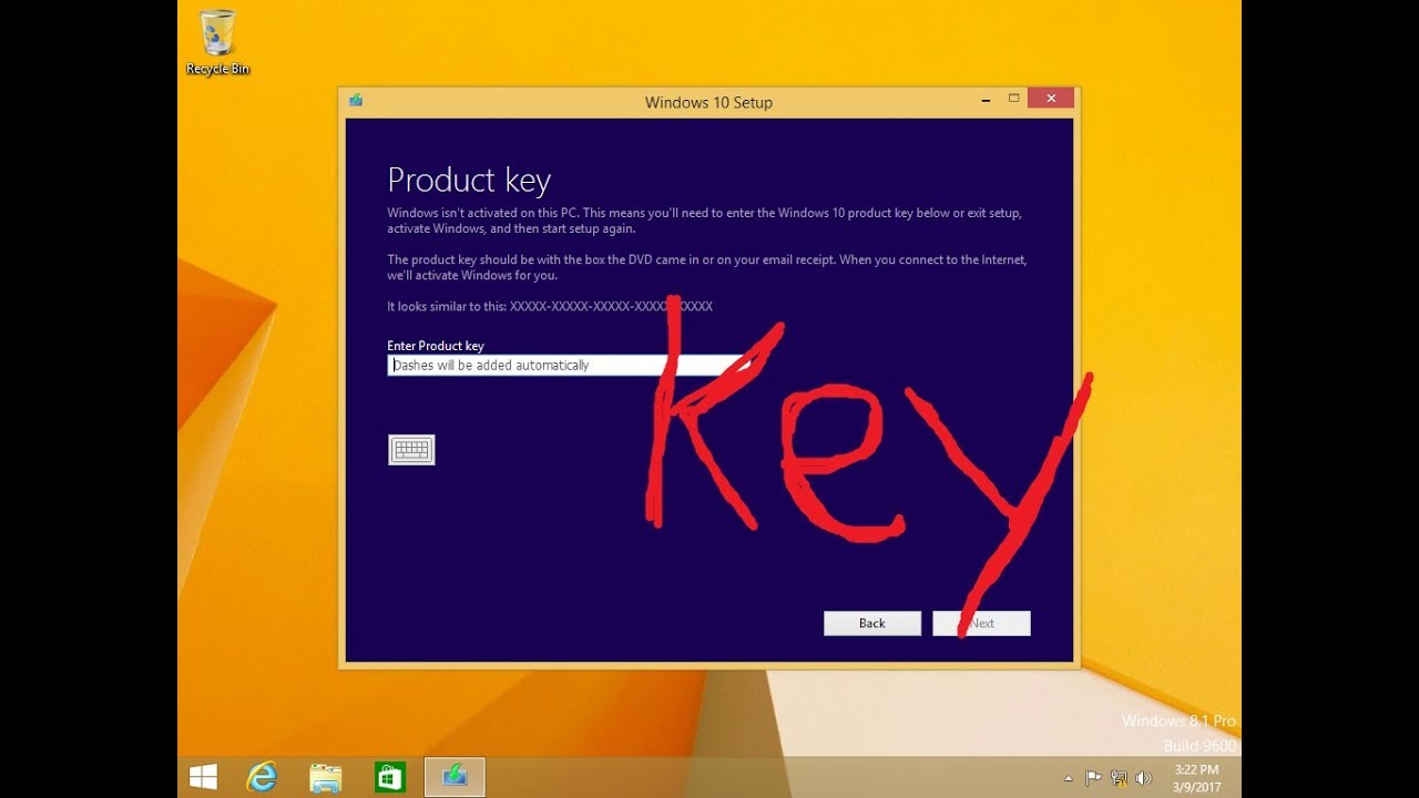 Update Key win 10 version 1607-1511 (11/4/2017) - YouTube