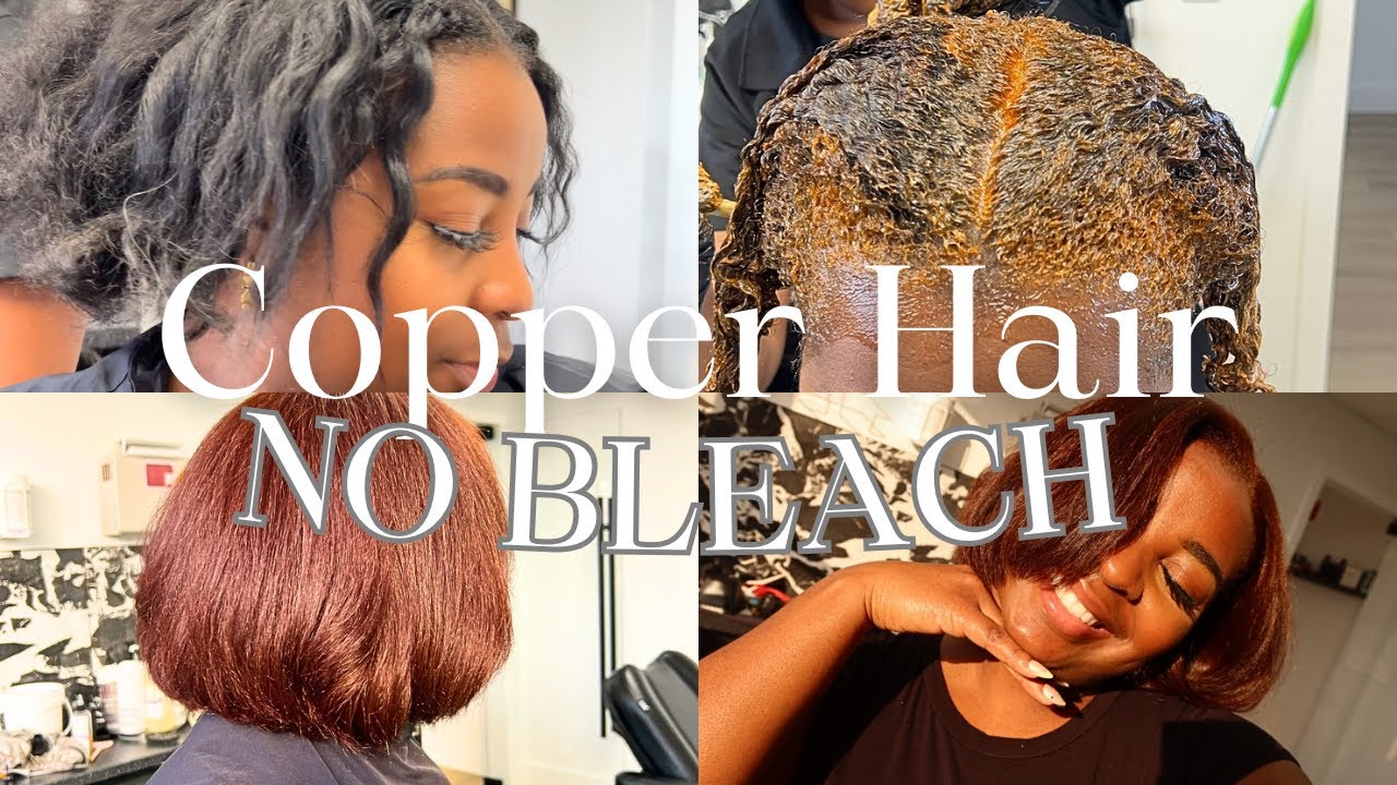 COPPER *NO BLEACH* ON BLACK 4C HAIR | HiColor #howtodyehair - YouTube