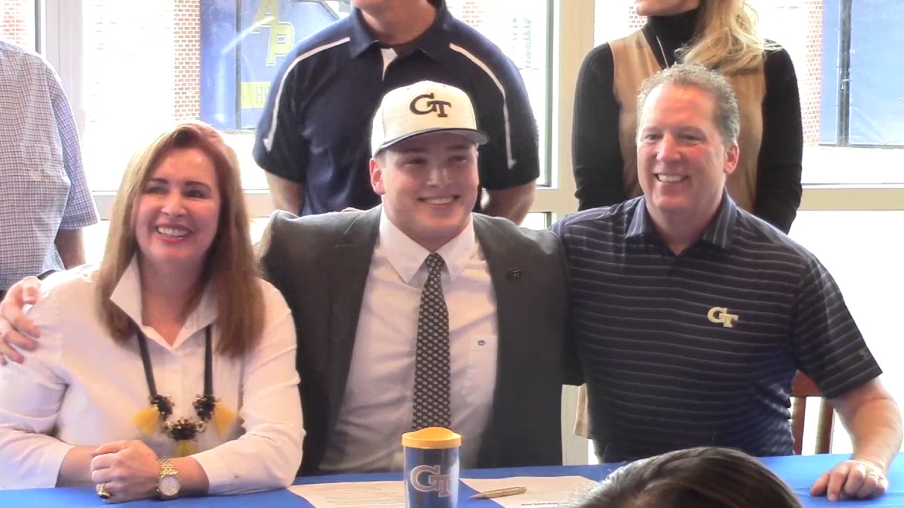 Augusta Prep Football Standout Hamp Gibbs Signs with Georgia Tech - YouTube