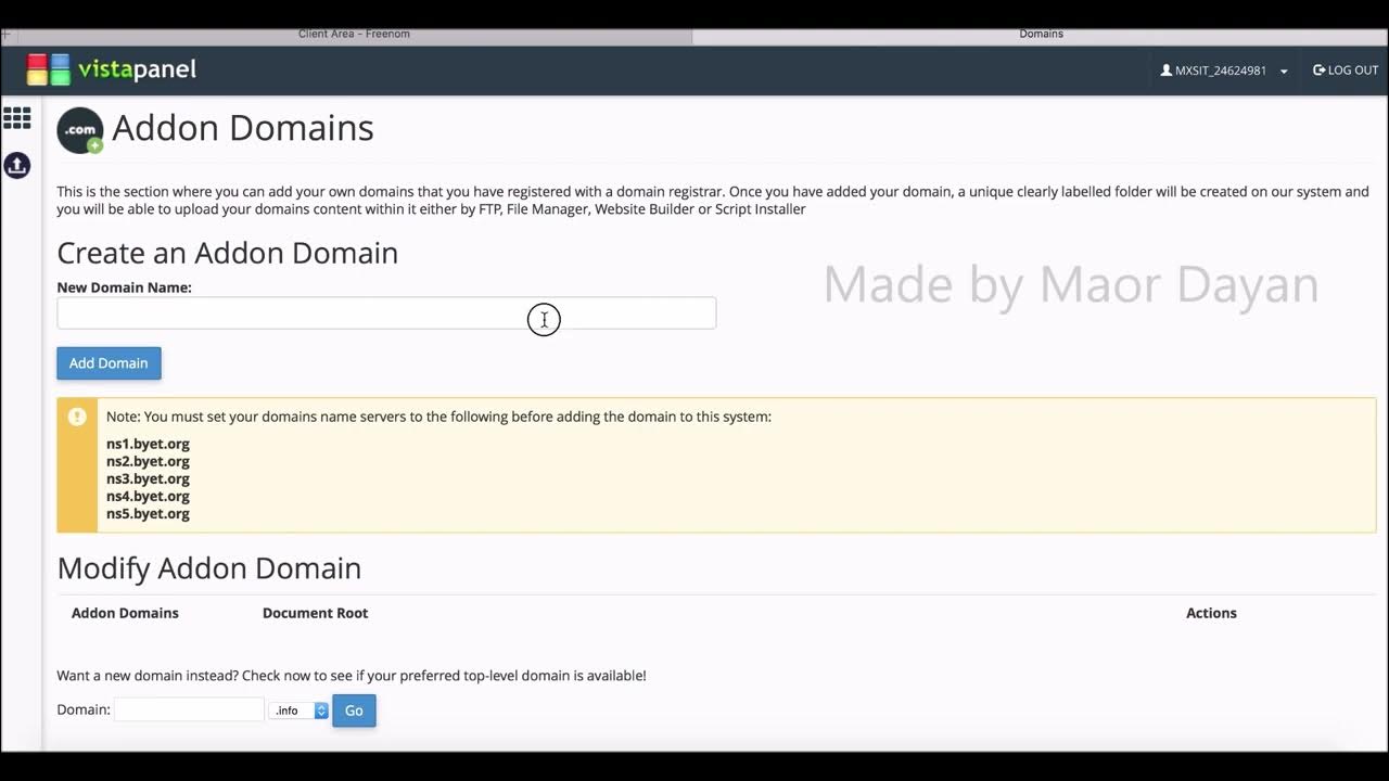 How to add domain name - YouTube