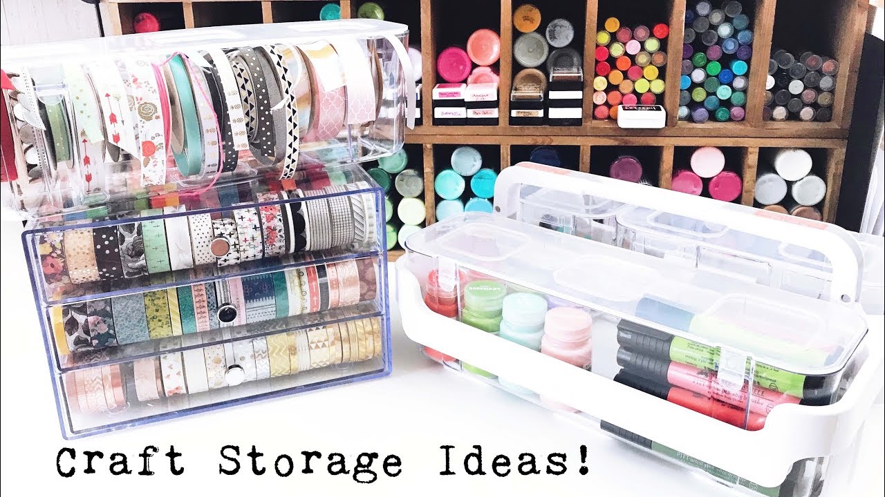Craft Storage Ideas | Deflecto Storage Systems - YouTube