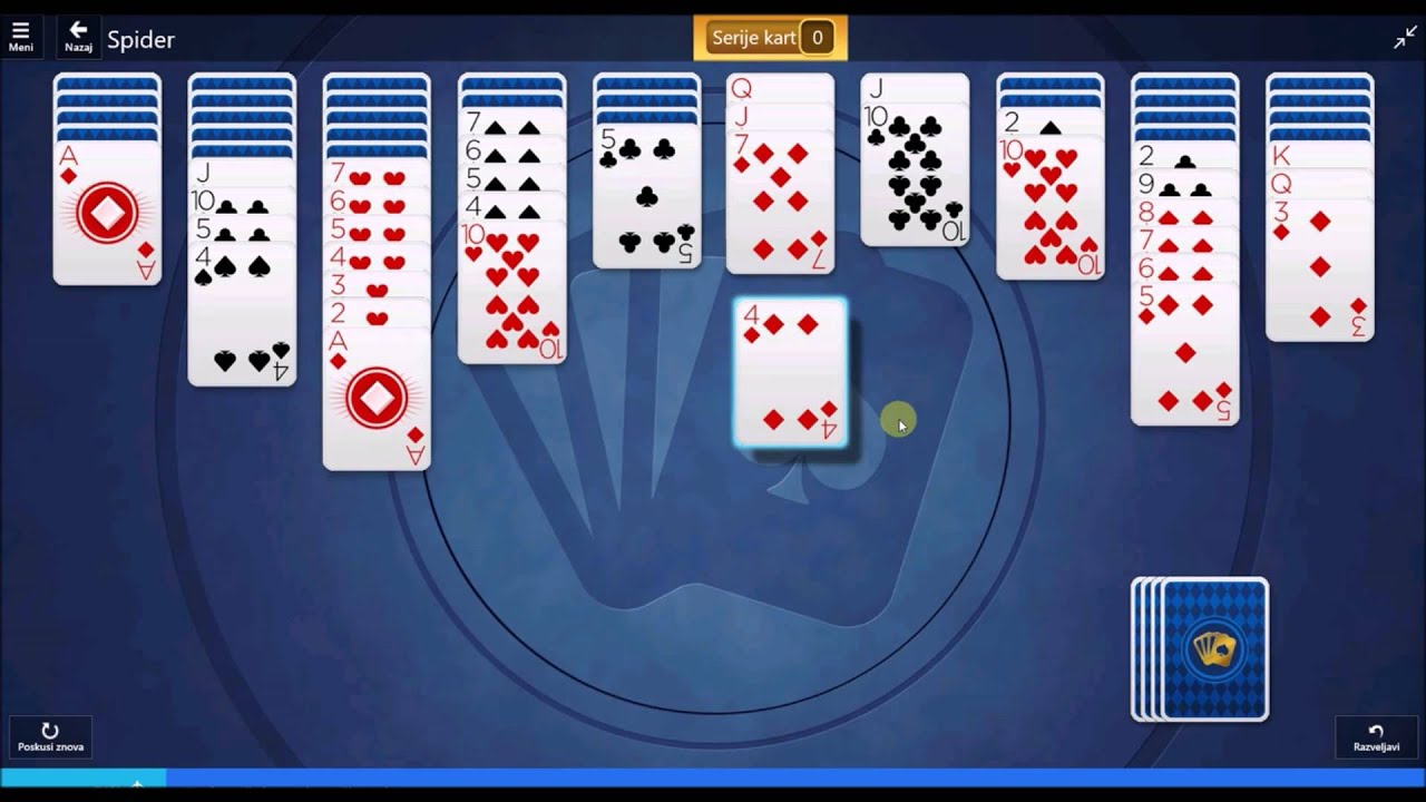 Microsoft Solitaire Collection - Spider October 27 2015 - YouTube