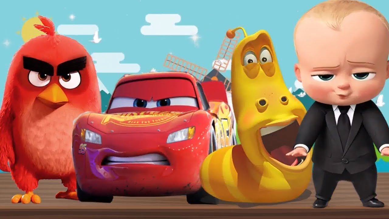 The Boss Baby Larva Disney cars Mcqueen The Angry Birds Wrong Eyes ...