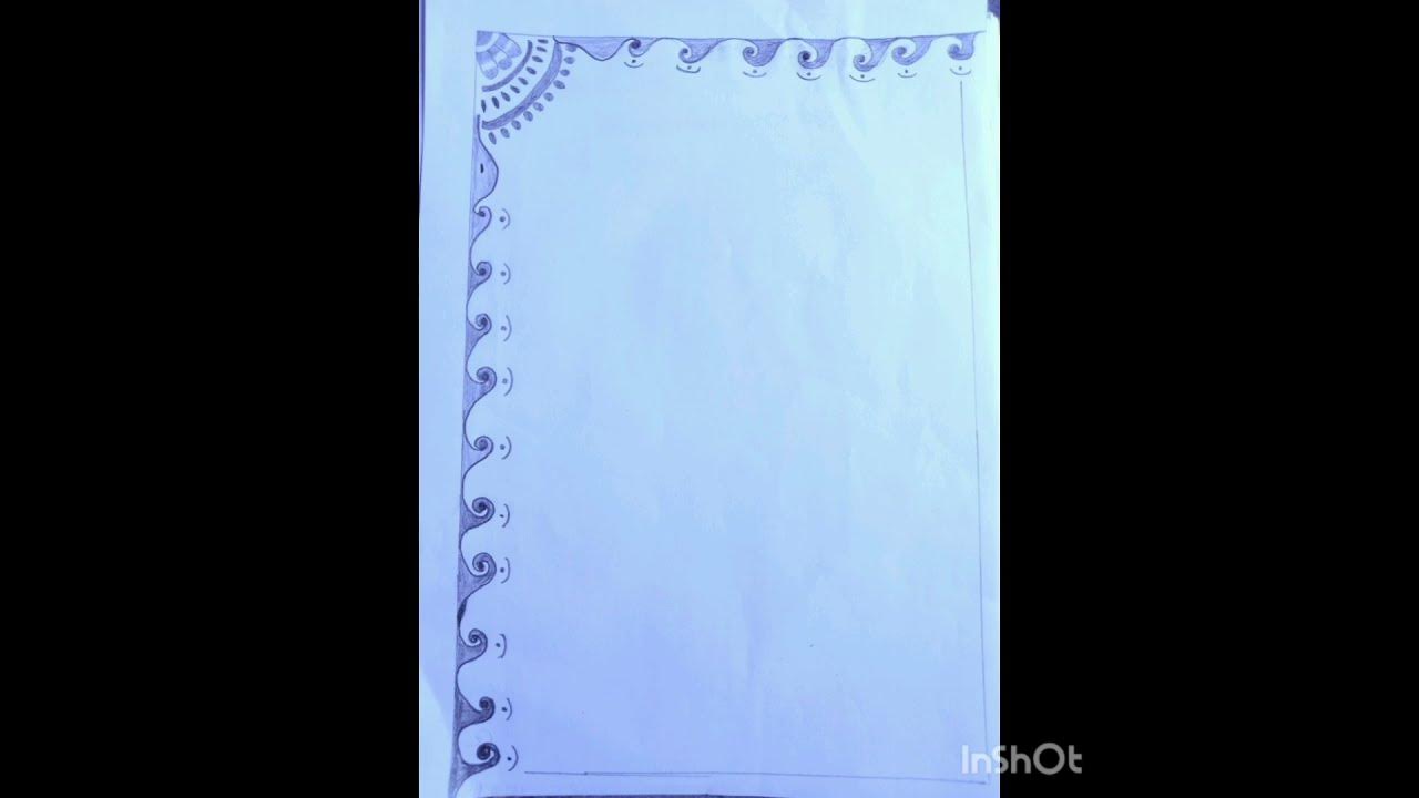 4 easy cover page design 🗒️।।front page design for project।। #viral # ...