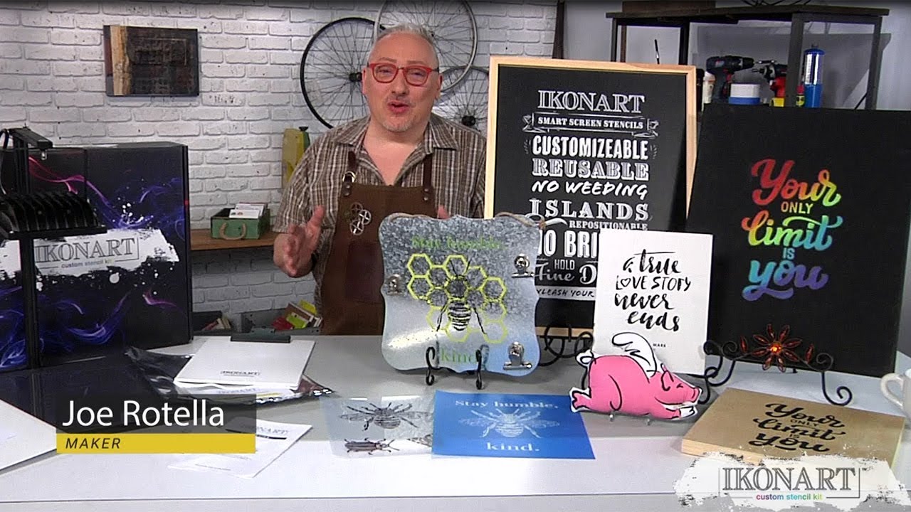 Ikonart Custom Stencil Kit Benefits with Joe Rotella - YouTube
