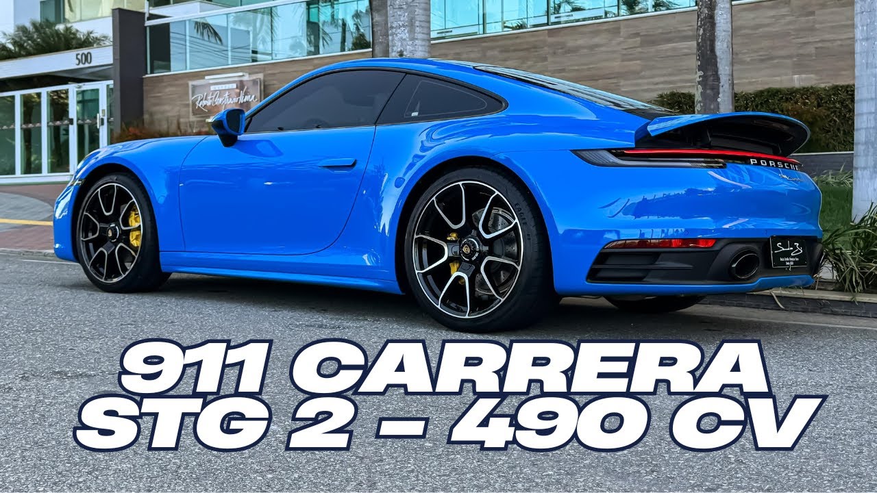 Porsche 911 Carrera 992 Shark Blue 2022 (Stg 2 - 490cv) - Apresentação ...