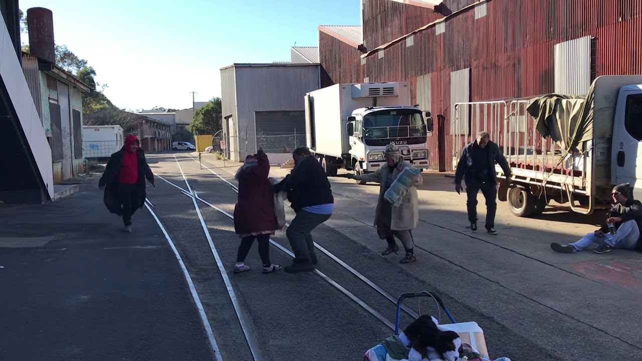 Homeless fight - YouTube