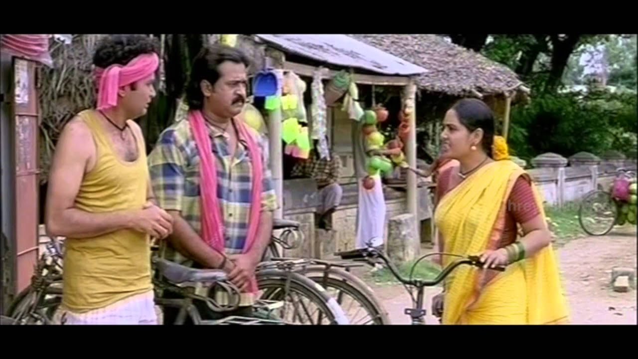 Akka Thangi Movie Scenes - Mohan,Sharan & Shruthi Comedy at Cycle shop ...