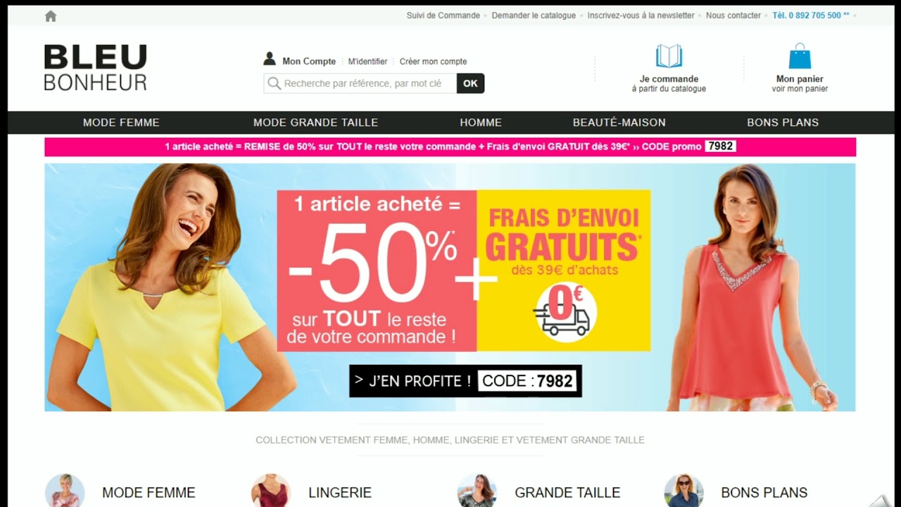 Code promo Bleu bonheur vérifié en vidéo - YouTube