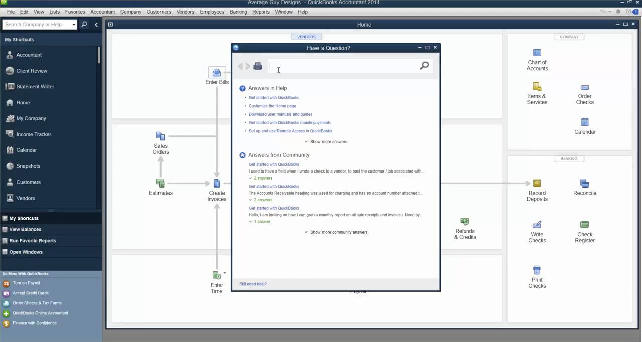 Quickbooks Search For Help Develop Your Skills 2 5%2C p 57 - YouTube