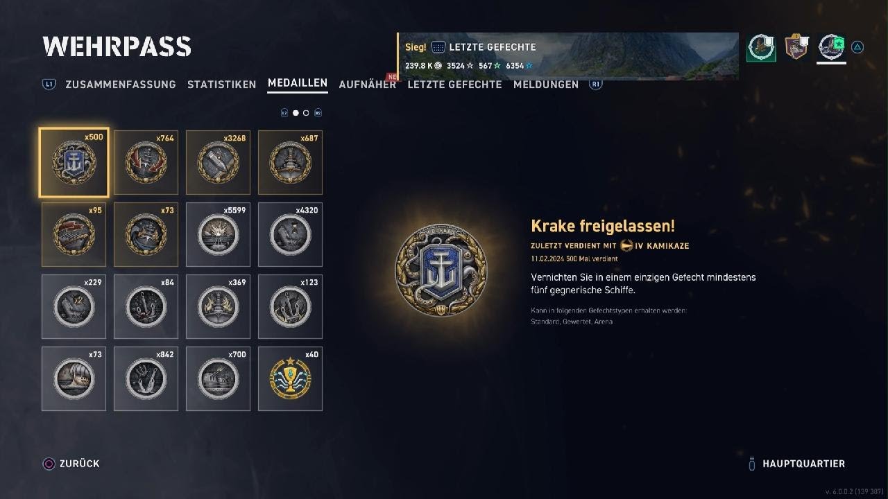 🏆 Welcome to the 🏆 500 🏆 Kraken Club 🏆 World of Warships Legends PS5 ...