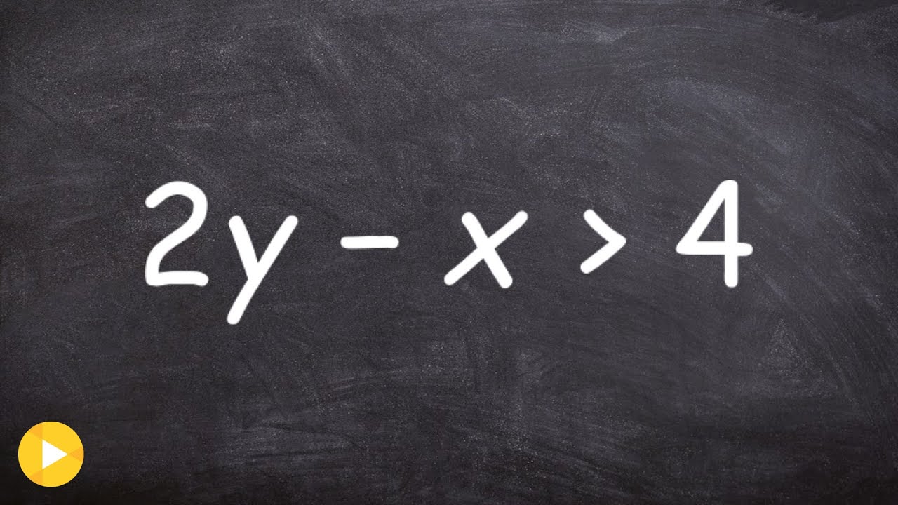 Learn how to graph a linear inequality with shading - YouTube