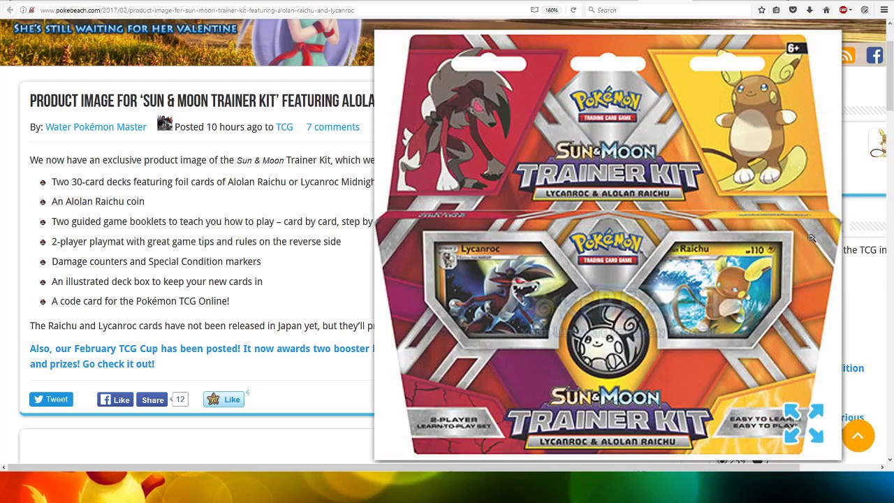 Product Image for ‘Sun & Moon Trainer Kit’ Featuring Alolan Raichu and ...