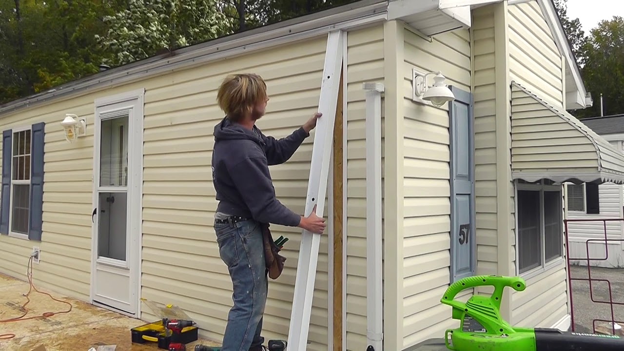 Initial attachments to house wall - YouTube
