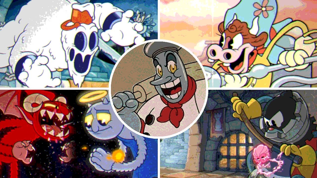 CUPHEAD | ALL DLC BOSSES - YouTube