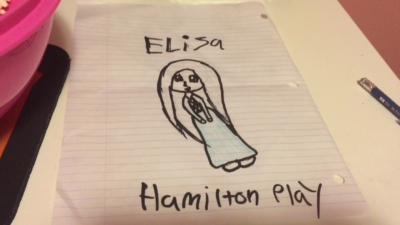 Drawing Eliza From Hamilton - YouTube