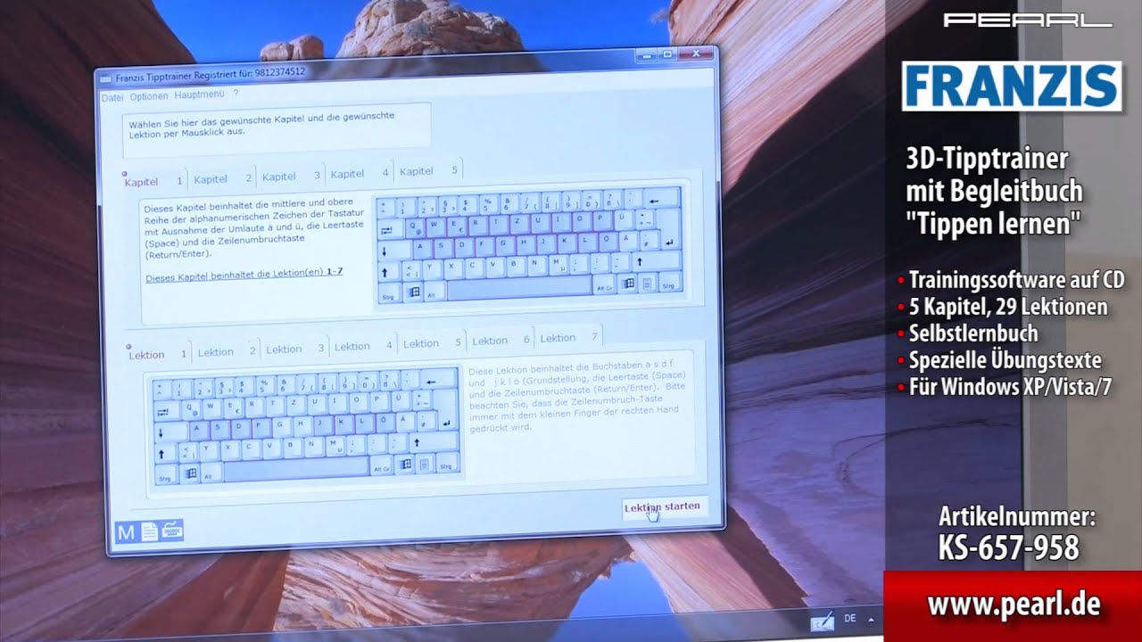 3D-Tipptrainer mit Begleitbuch "Tippen lernen" - YouTube
