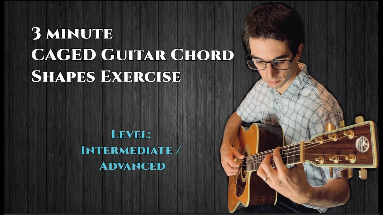 How to Practice CAGED Chord Shapes in 3 Minute with Tabs - YouTube