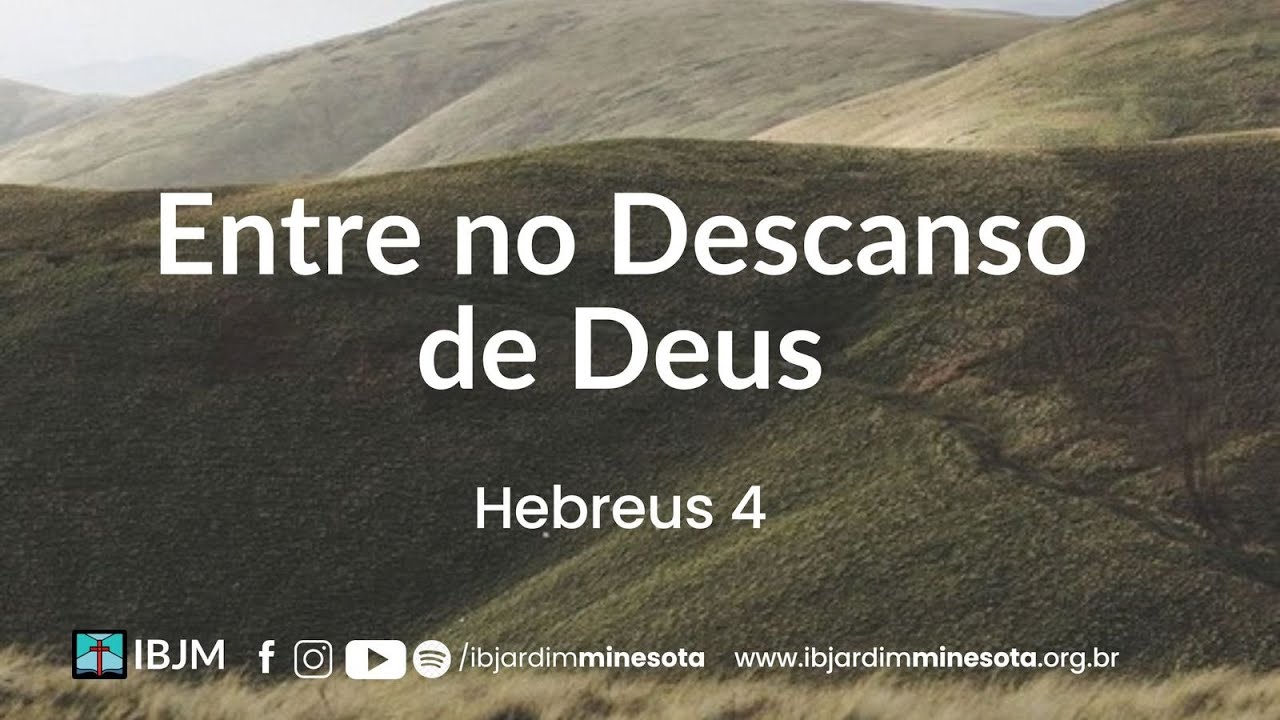 Hebreus 4 | Entre no Descanso de Deus - Alex Daher (04/08/2024) - YouTube