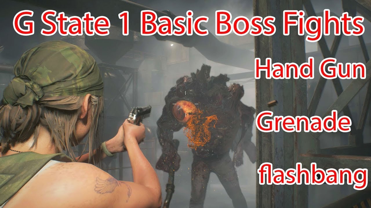 Resident Evil 2 Remake - G State 1 Basic Boss Fights - YouTube