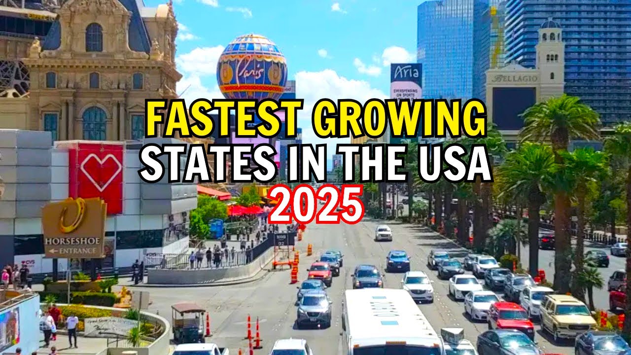 Top 10 Fastest Growing States In The UNITED STATES - YouTube