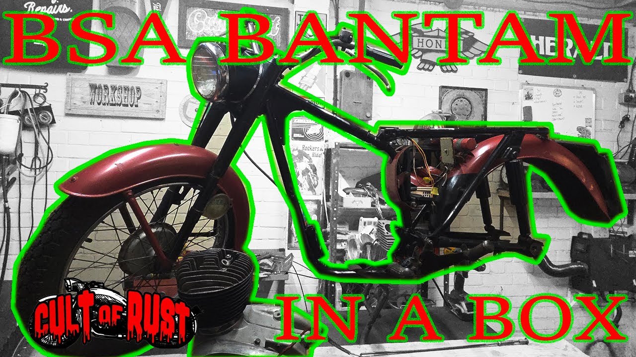 BSA BANTAM IN A BOX - EDDIES RED D10 - YouTube