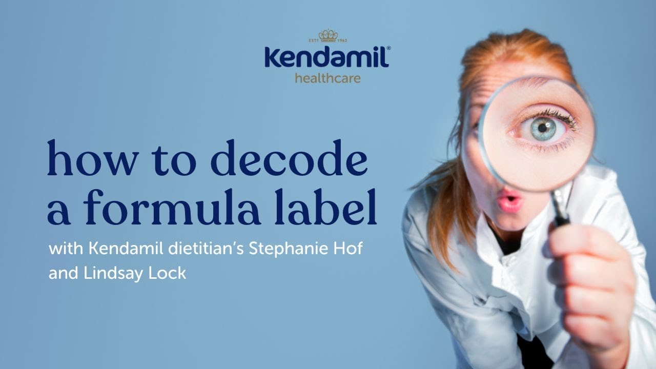 Kendamil dietitians decode infant formula labels - YouTube