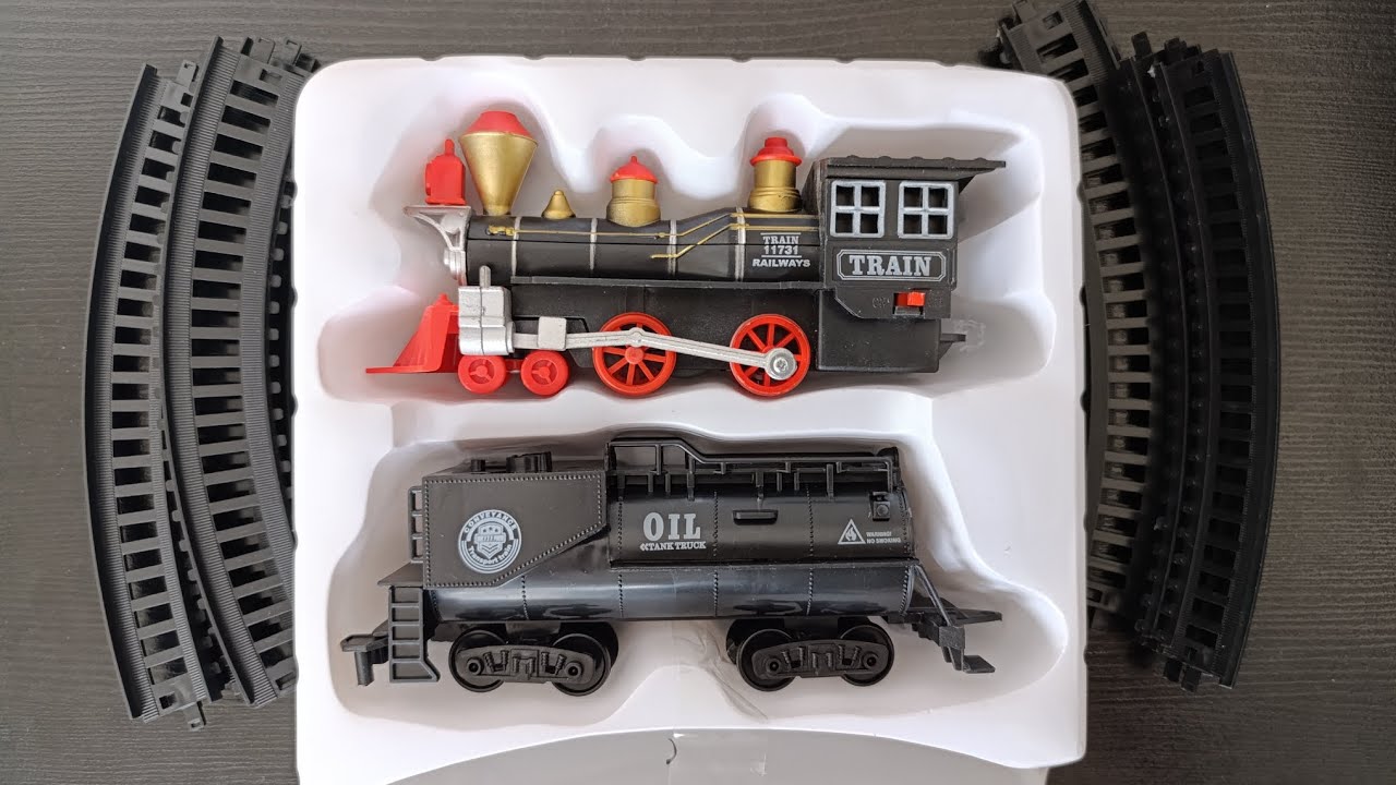 Electric Old Train Set | Motorized Engine | Toy Review - YouTube