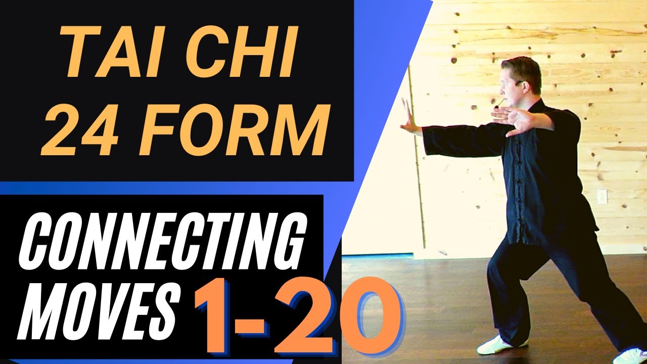 (19/23) Tai Chi 24 Form: Connecting Moves 1-20 (Follow along) - YouTube