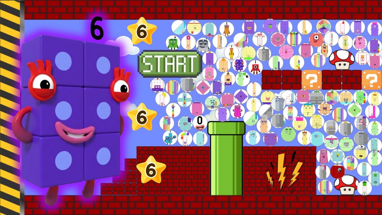 Escape from Numberblocks Six! - ALL 110 Numberblocks Survival Marble ...