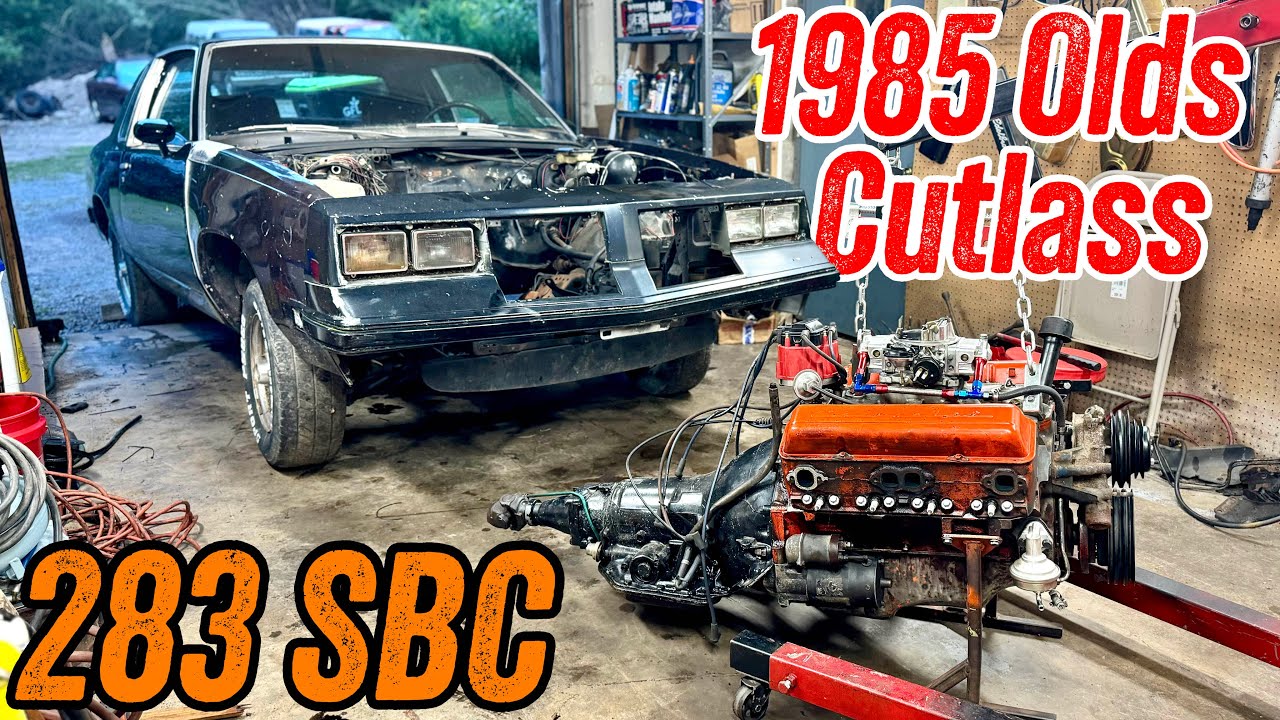 283 Small Block Chevy gets Swapped in a Oldsmobile Cutlass?! - YouTube