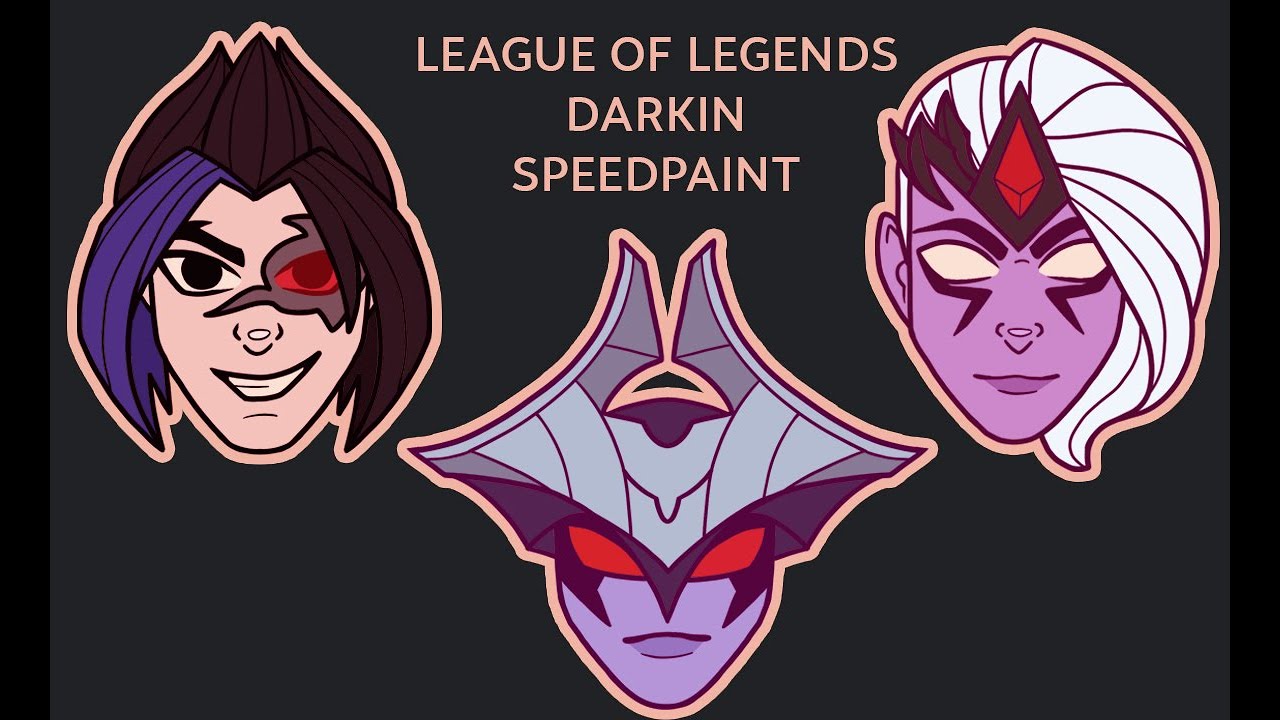 [Speedpaint] League of Legends Ascended Darkin - Aatrox - Kayn - Varus ...