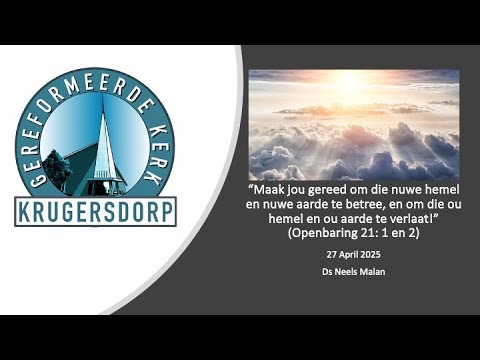 2025-04-27 Oggenddiens Ds Neels Malan - YouTube