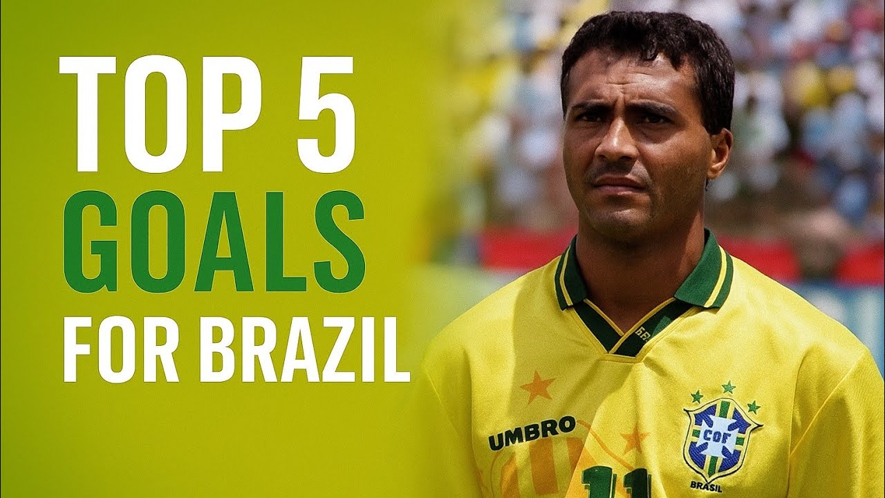 Romario - TOP 5 goals for Brazil - YouTube