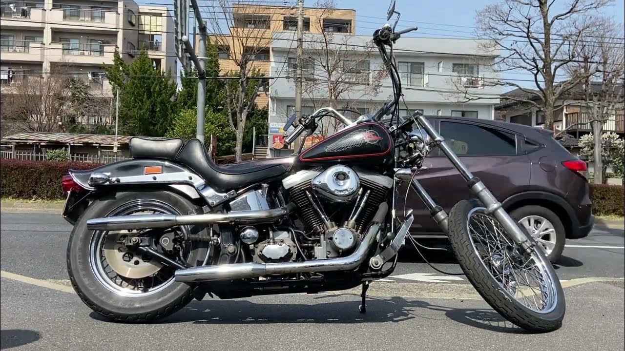 1986 FXST 初期型エボソフテイル - YouTube