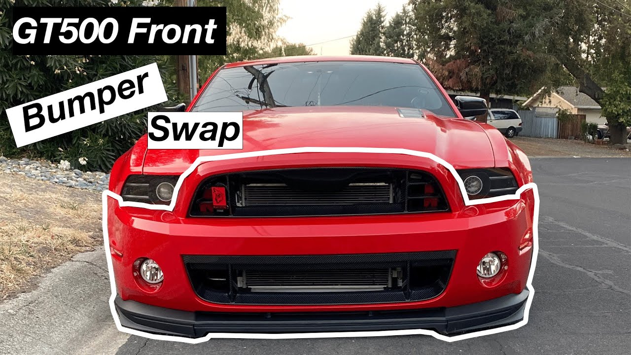 2013-2014 Ford Mustang Base GT GT500 Style Front Bumper Cover PP ...