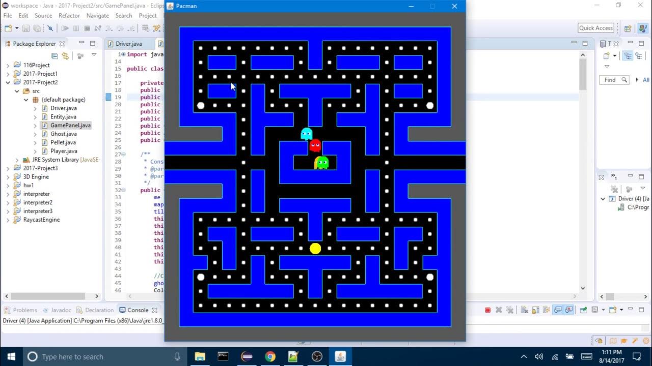Java - Pacman Demo - YouTube