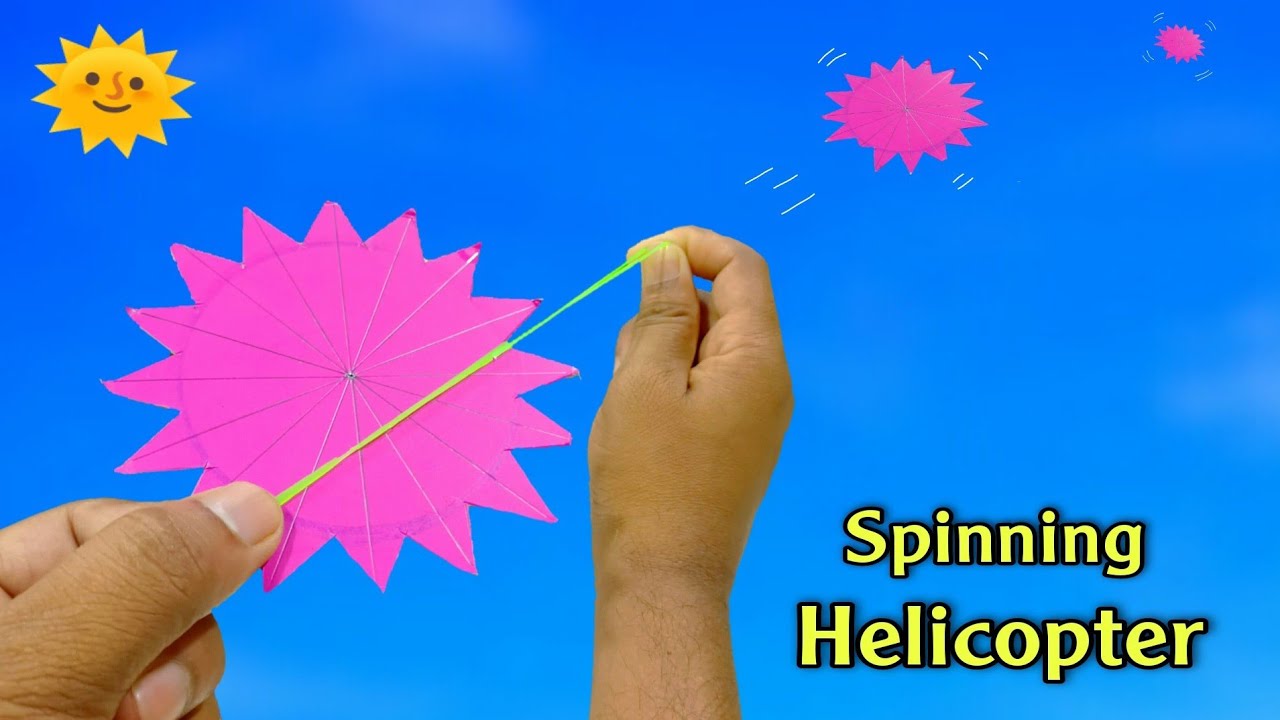 spinning sun helicopter, flying toy, how to make flying sun toy, best ...