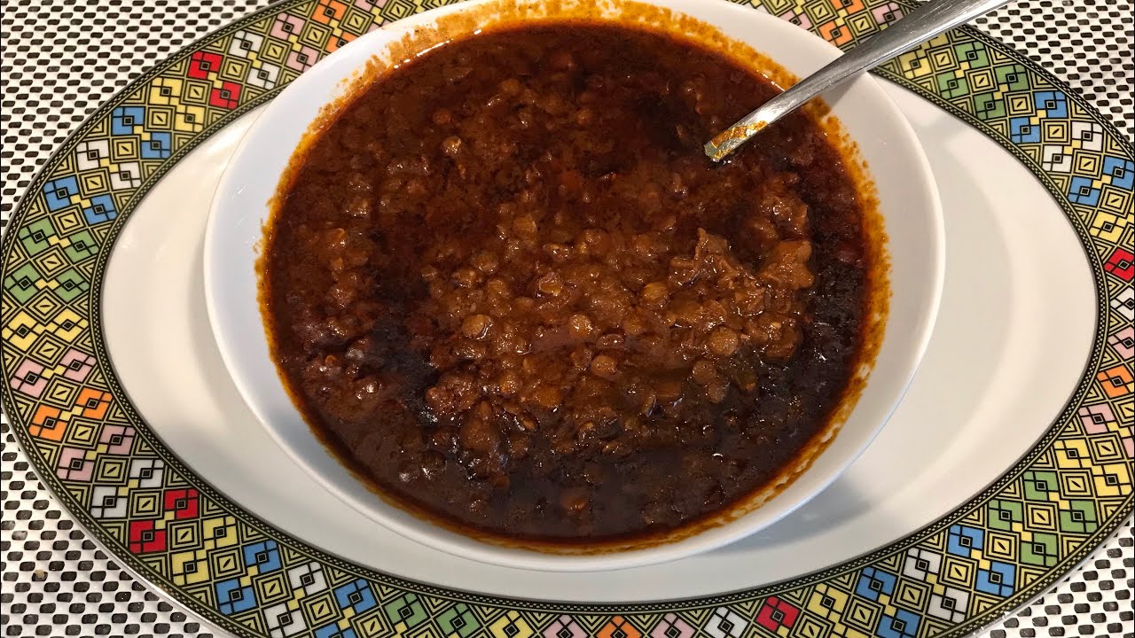 How to make Misir kik key wot -ቀይ የምሥር ወጥ አሠራር - YouTube