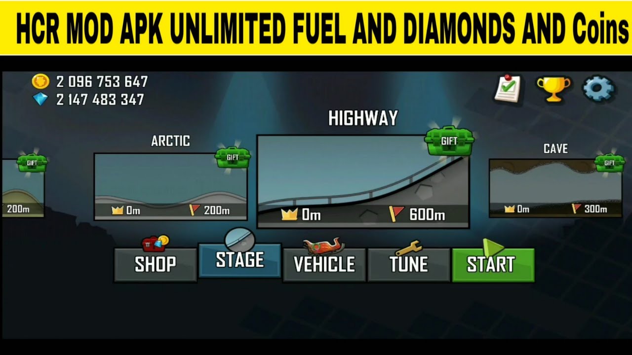 Hill Climb Racing hack Unlimited coins and Diamonds download link - YouTube