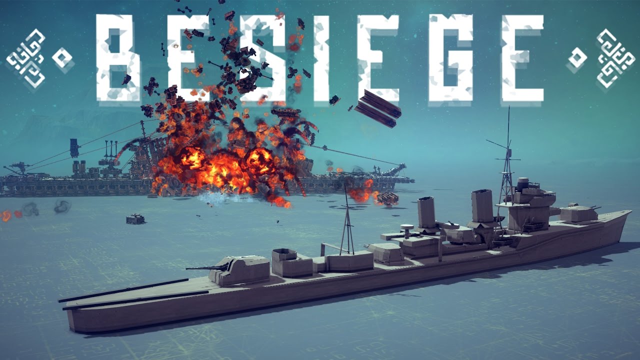 Besiege Best Creations - Torpedo Missile vs Battleship, Trash Cannon & More! - Besiege ...
