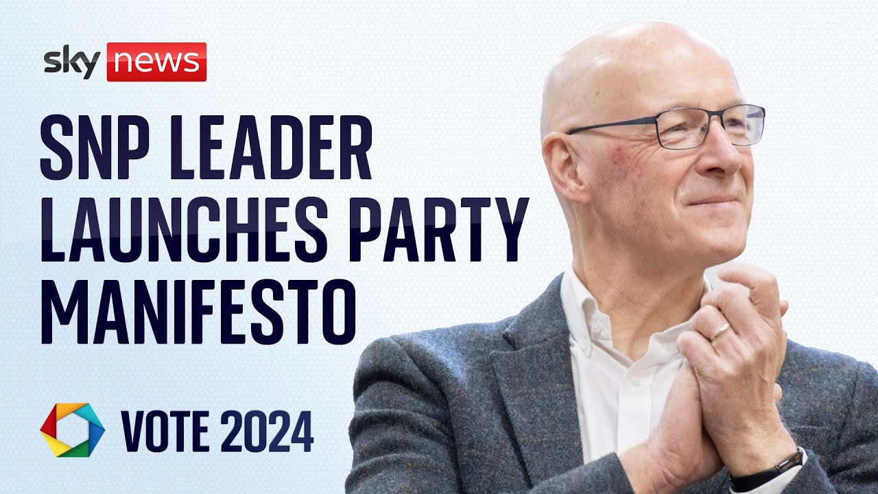 SNP Leader John Swinney launches SNP’s Westminster election manifesto ...