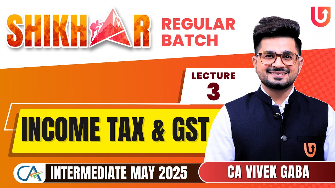 CA Inter Income Tax & GST | Introduction to Taxation | CA Inter May 25 ...